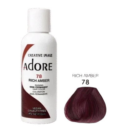 Adore Semi Permanent Hair Color 78 – Rich Amber – Shades Cosmetics